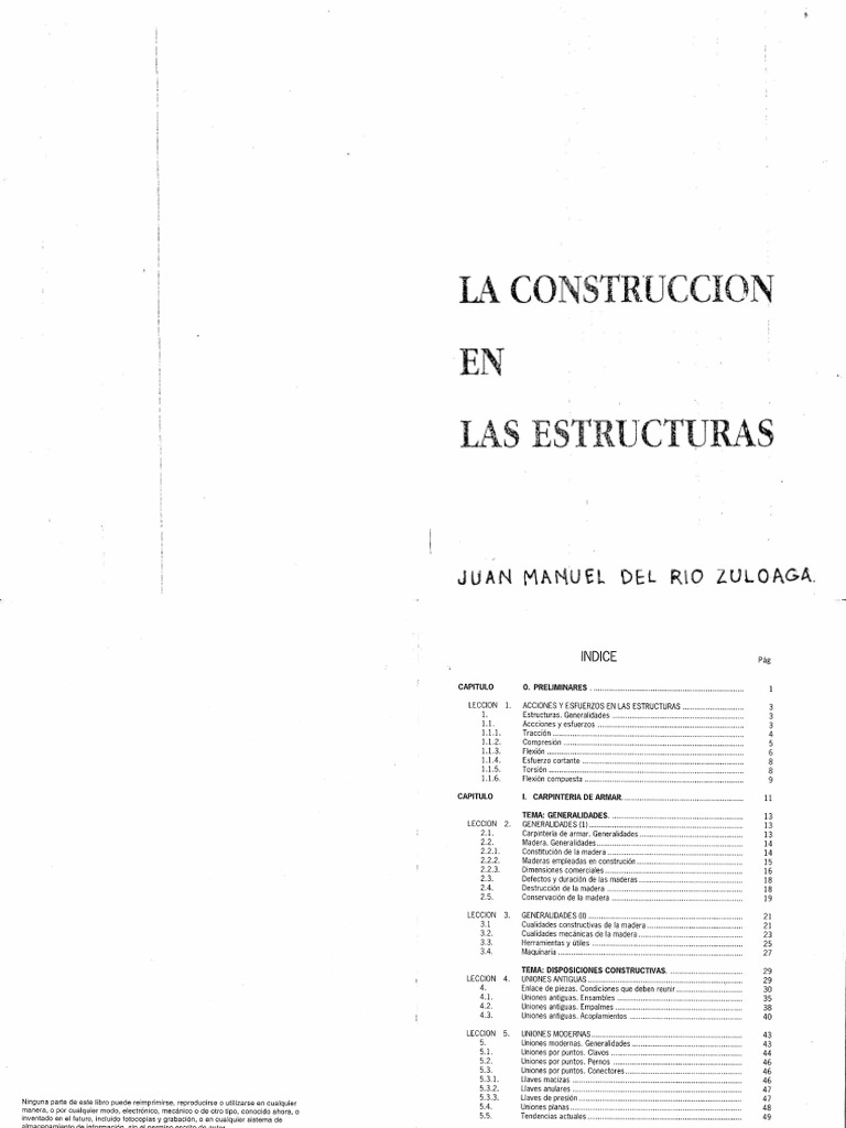 La Construccion en Las Estructuras - Del Rio Zuluaga Juan Manuel | PDF