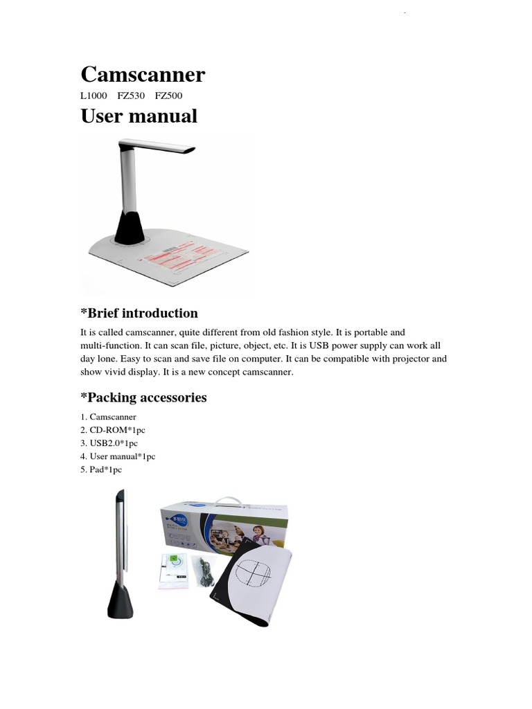 Camscanner User Manual for Windows 7 | PDF | Image Scanner | Optical ...