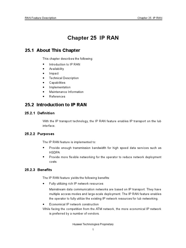 Chapter 25 IP RAN | PDF