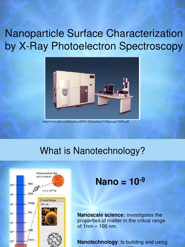 Nanoparticle Surface Characterization | PDF | Nanotechnology | X Ray ...