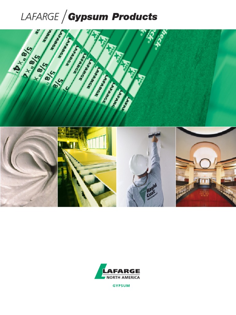 Lafarge - Gypsum Products | Download Free PDF | Drywall | Plaster