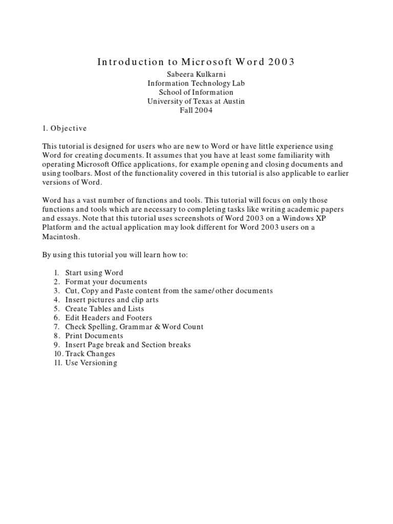 Handout PDF | PDF | Microsoft Word | Microsoft Office