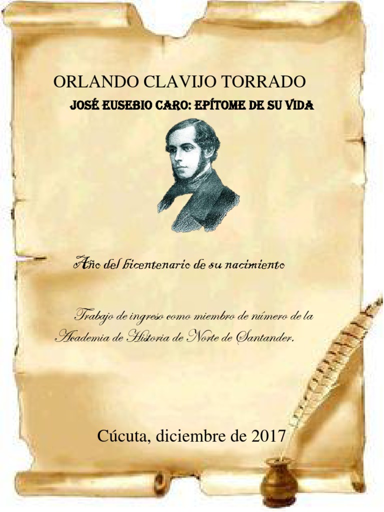 José Eusebio Caro: Epítome de Su Vida. | PDF | Colombia | Iglesia Católica