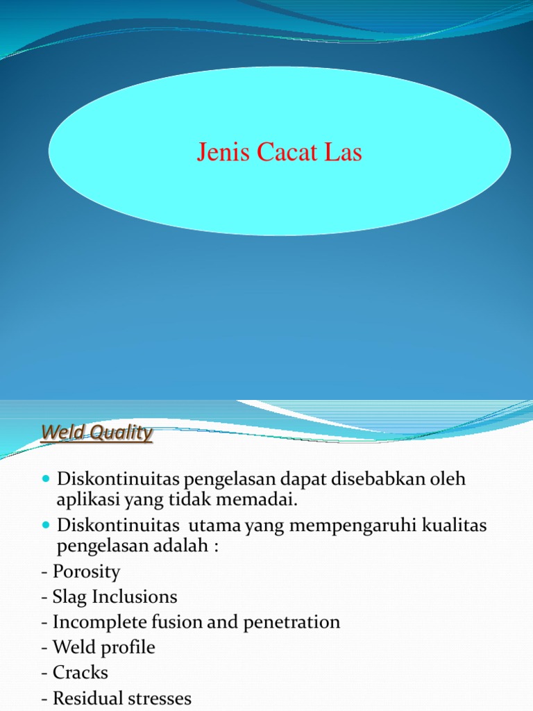 Jenis Cacat Las | PDF