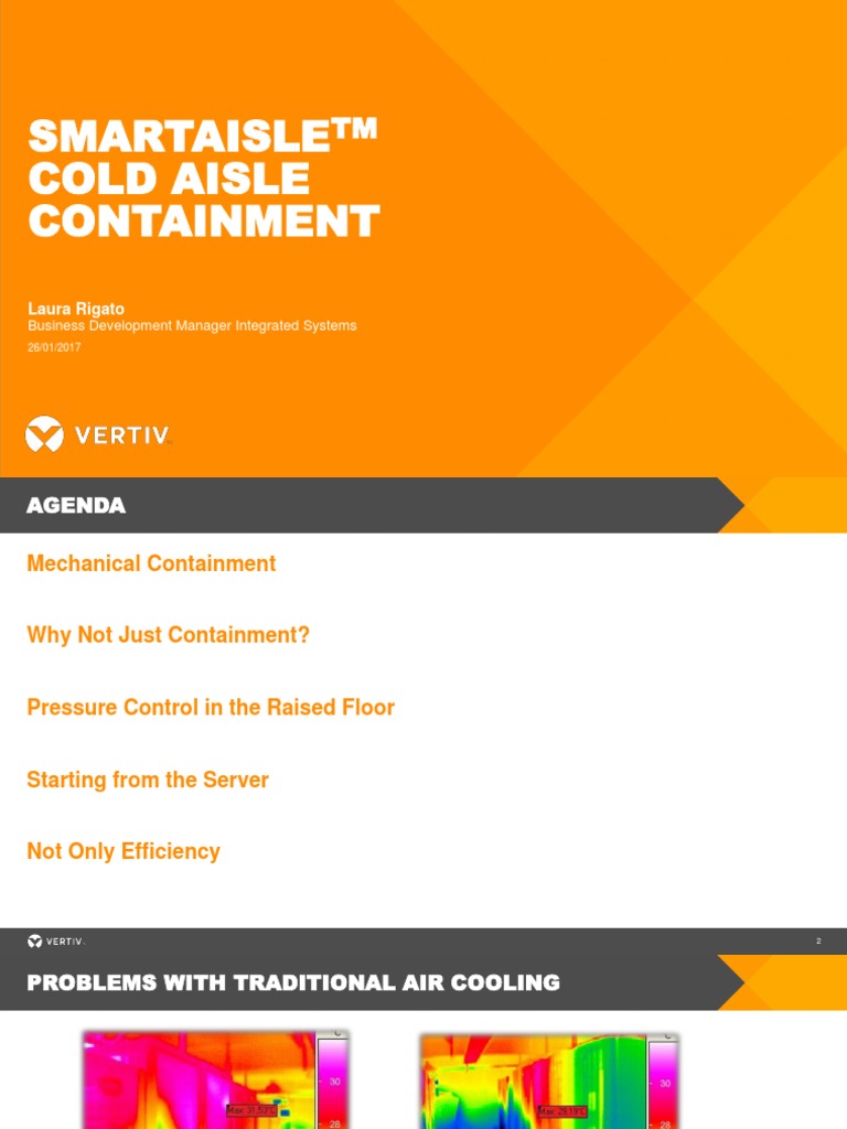THERMAL 5. Cold Aisle Containment - VERTIV | PDF | Air Conditioning ...