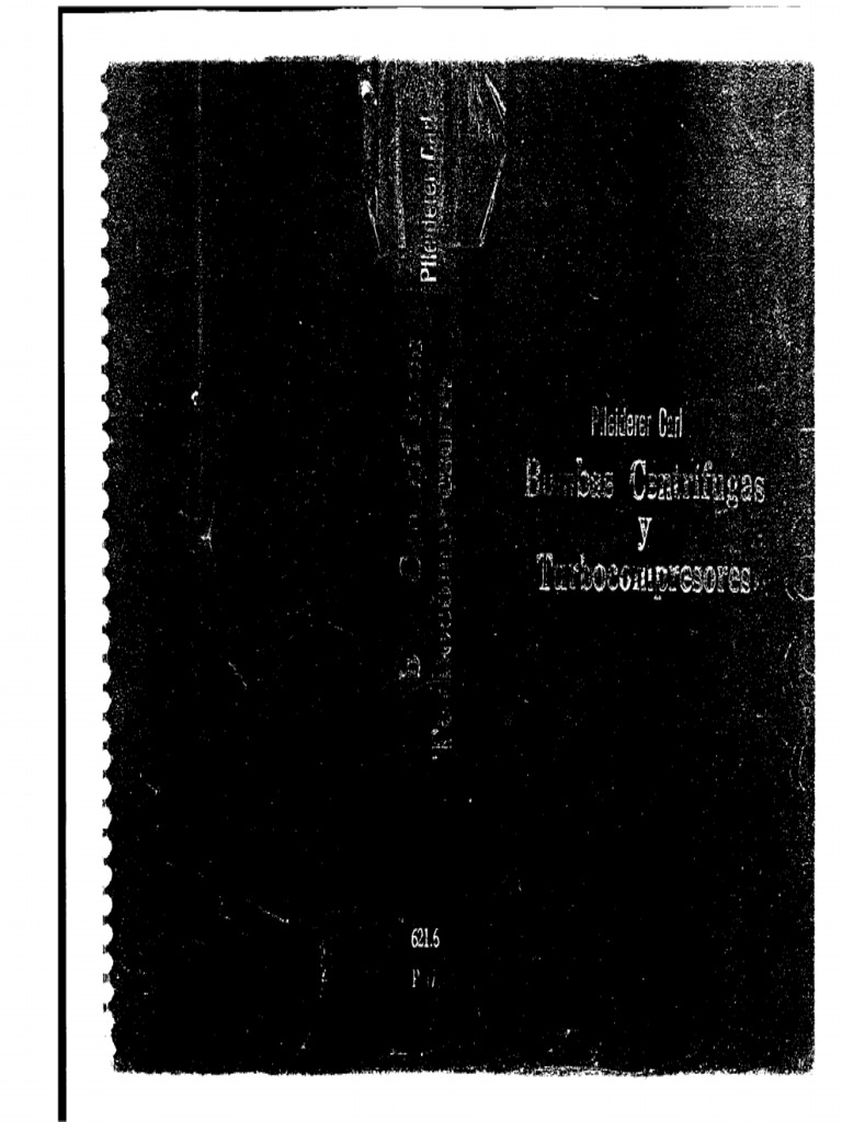 Carl PFleiderer - Bombas Centrifugas y Turbocompresores | PDF