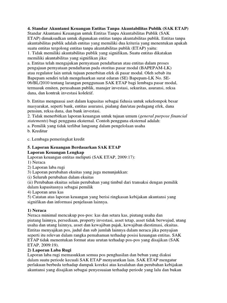 Sak Etap Kriteria | PDF | Bisnis