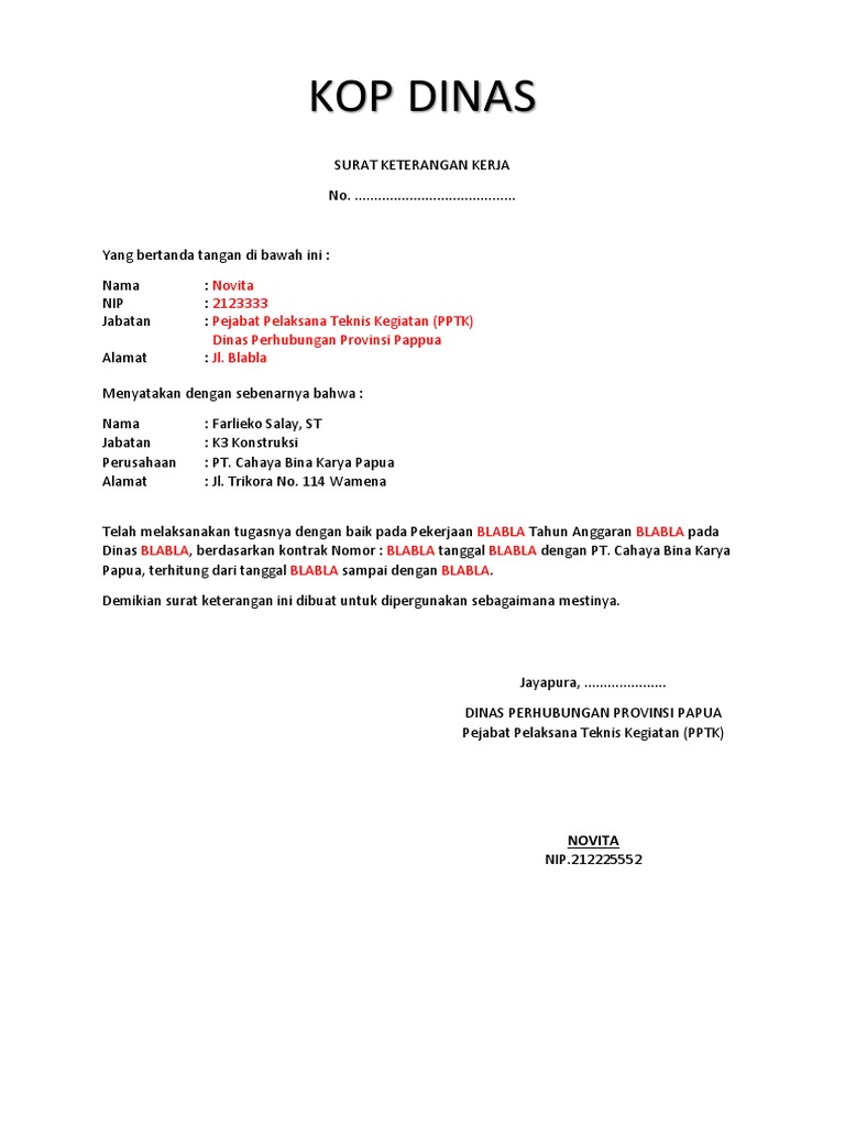 Contoh Referensi Kerja | PDF