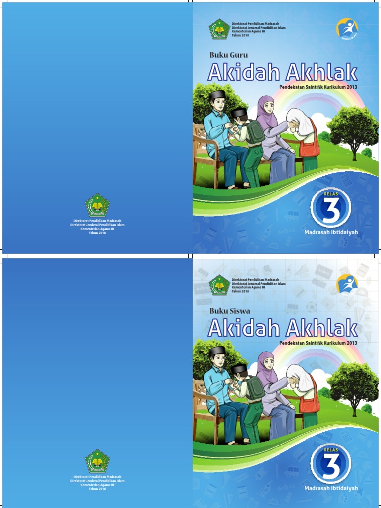 Cover Akidah Akhlak 3 Siswa & Guru | PDF