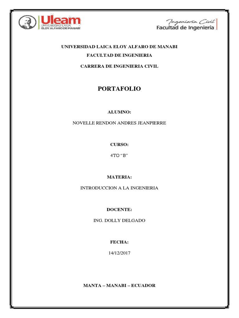 Portada para Informes | PDF