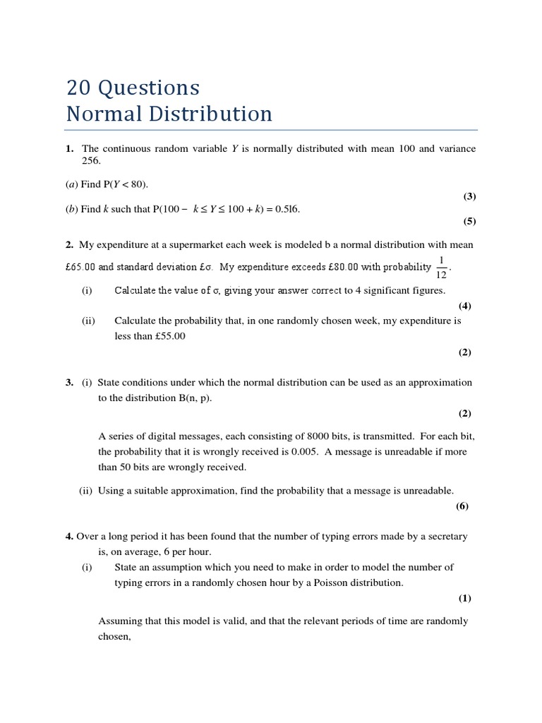 Normal Distribution Pdf Normal Distribution Mean