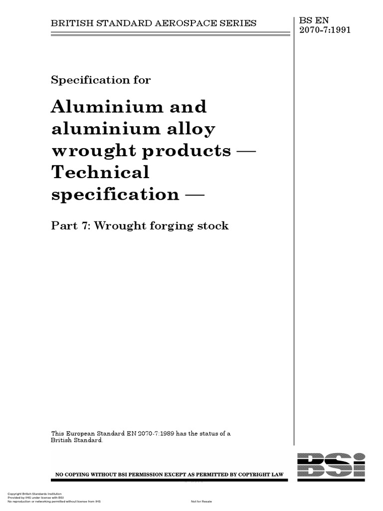 BS en 2070-7 | PDF | Copyright | Metals