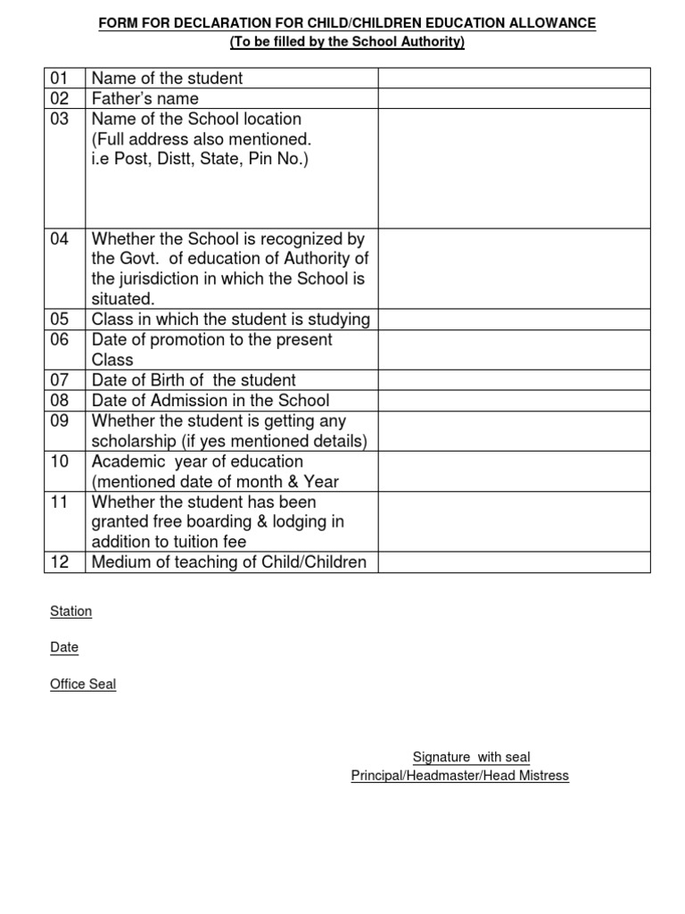 CEA Form | PDF | Fee | Further Education