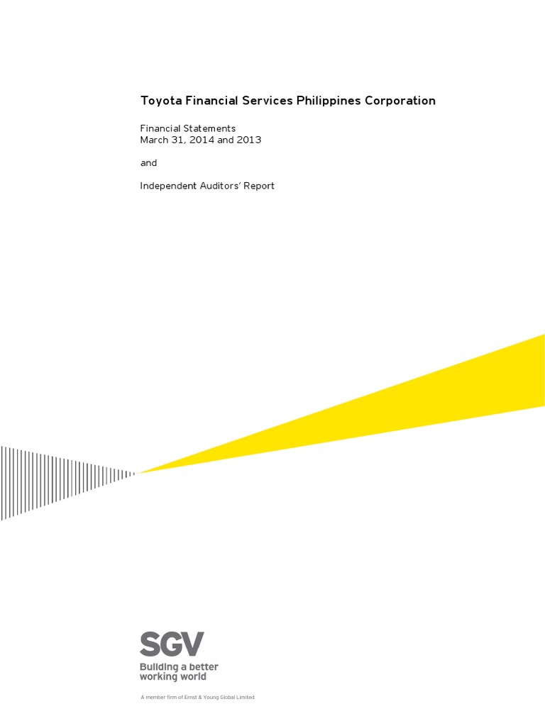 FS - Toyota - 2 | PDF | Financial Audit | Financial Statement