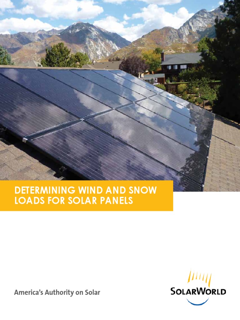 Determining Wind and Snow Loads For Solar Panels PDF | PDF ...
