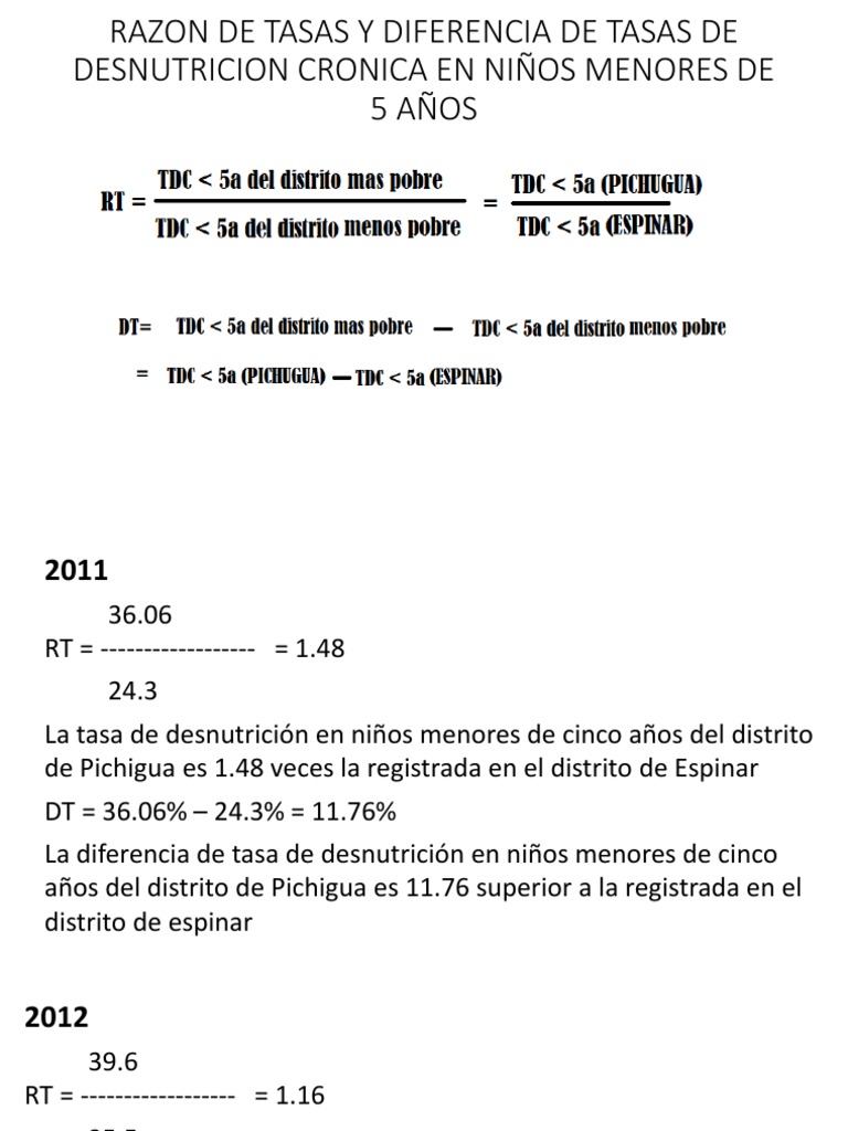 Razon de Tasas | PDF