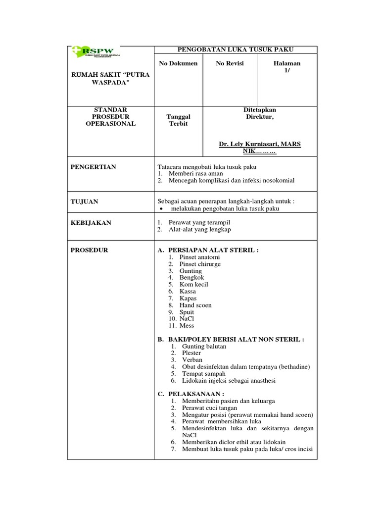 Sop Cross Insisi | PDF