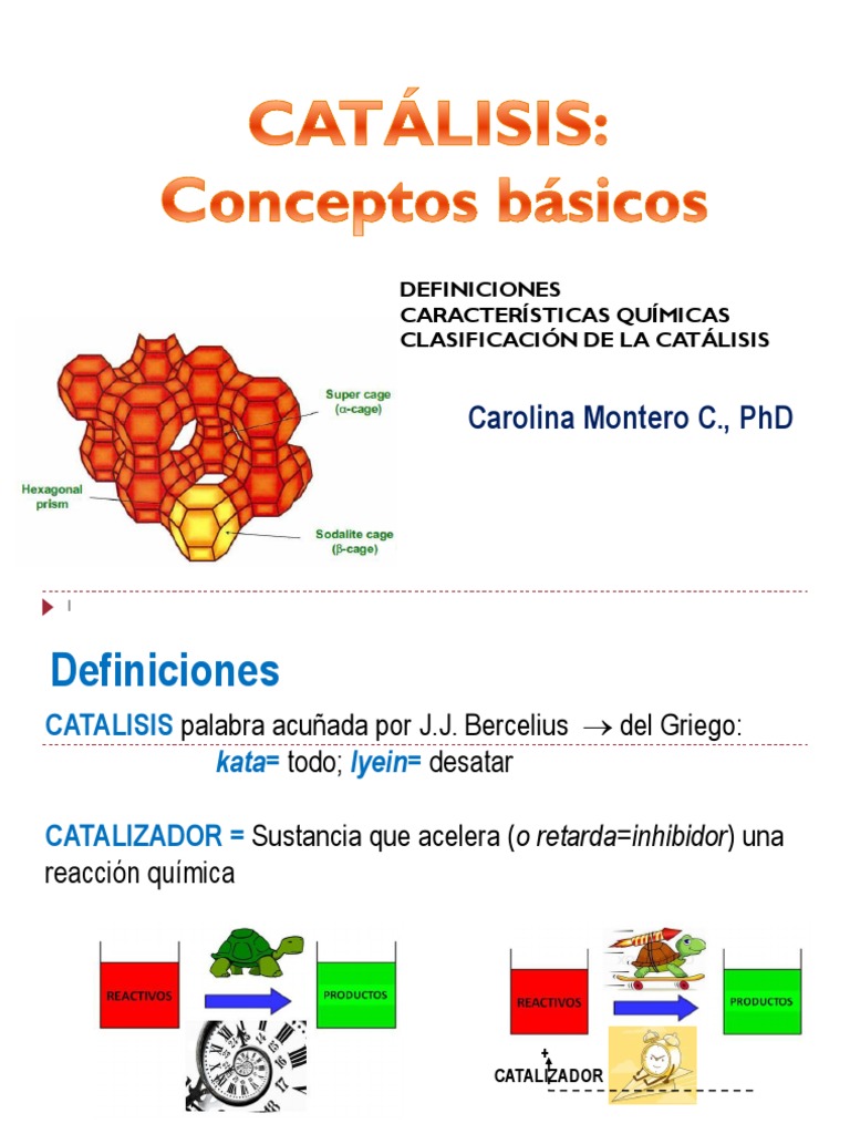 Conceptos Basicos de Catalisis | PDF | Catálisis | Reacciones químicas