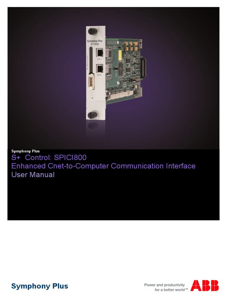 2VAA000814RevC D en S Control SPICI800 Enhanced Cnet-To-Computer ...