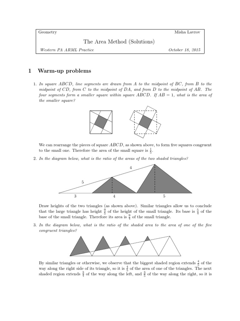 Geometry Solutions | PDF | Triangle | Geometric Shapes