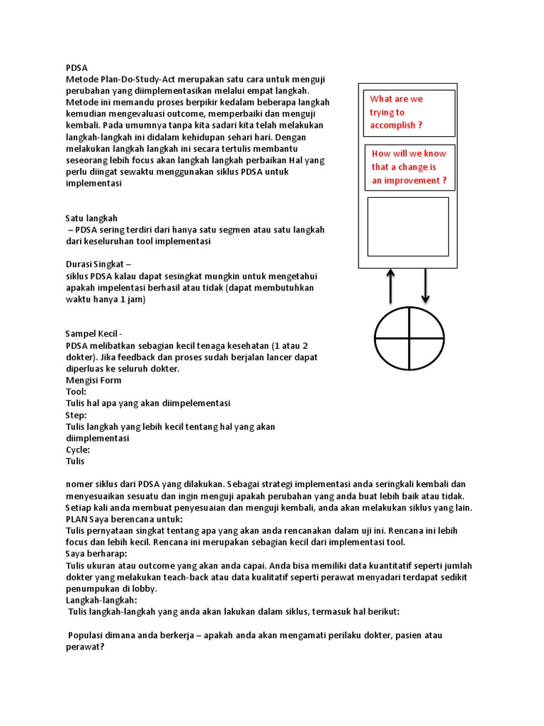 PDSA Contoh | PDF