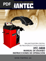 Balanceadora de Neumáticos Instrucciones y Manual de Mantenimiento ...