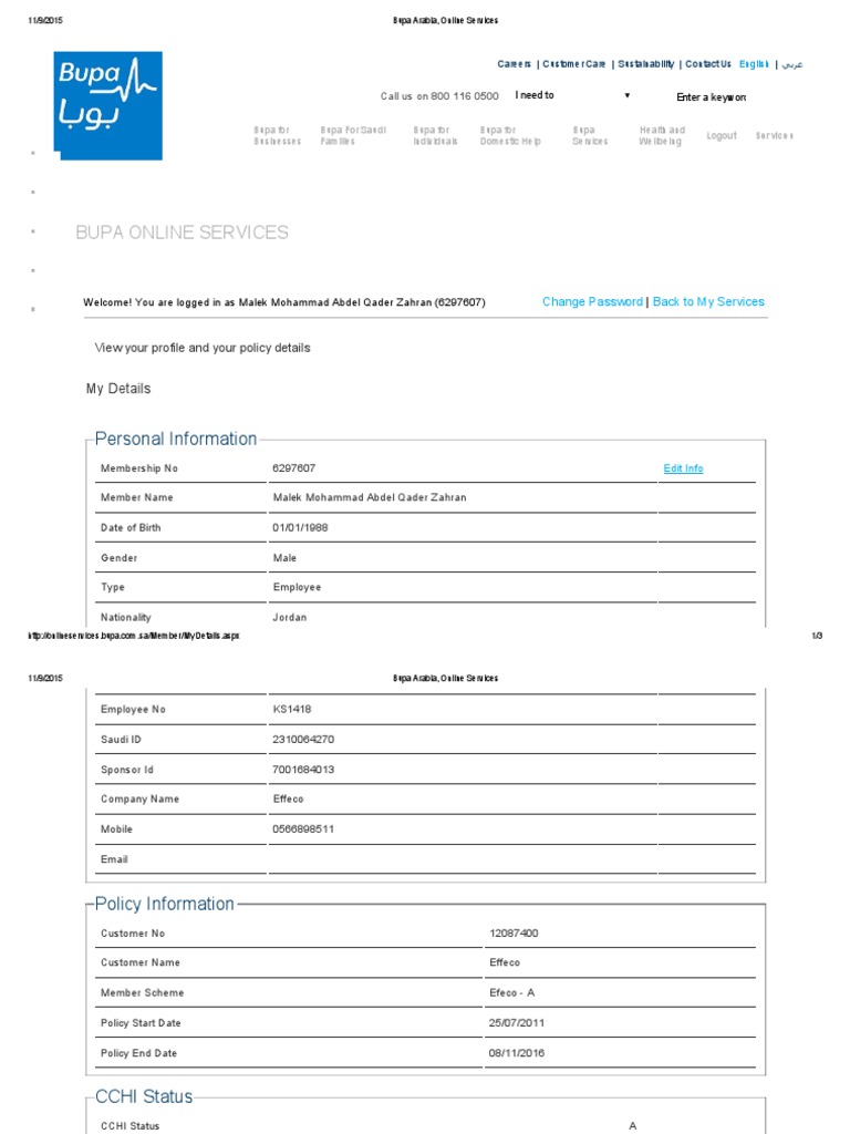 Bupa Arabia, Online Services | PDF | Business | Computing And ...