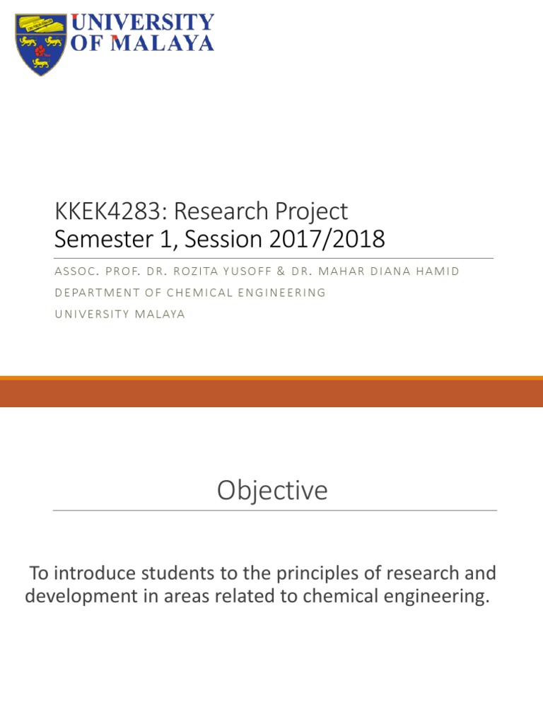 Chemical Engineering Research Project Guide | PDF