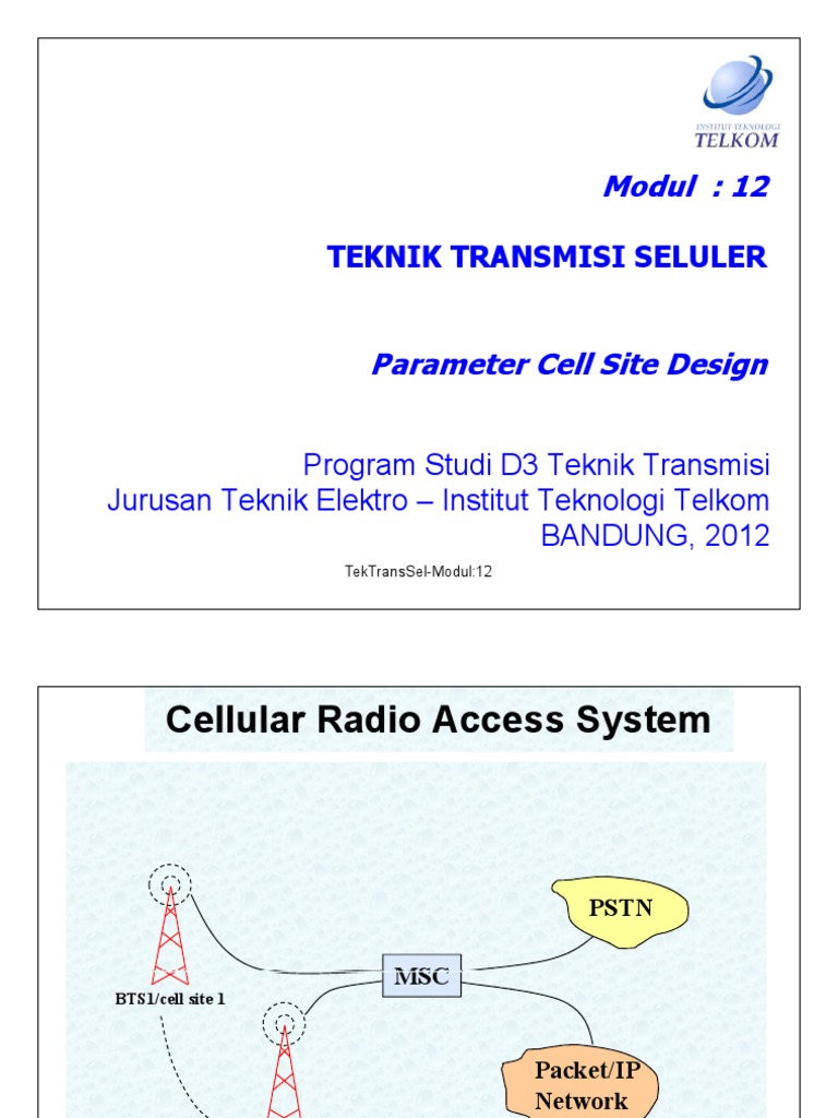 Cell Site Design Parameters | PDF | Amplifier | Modulation