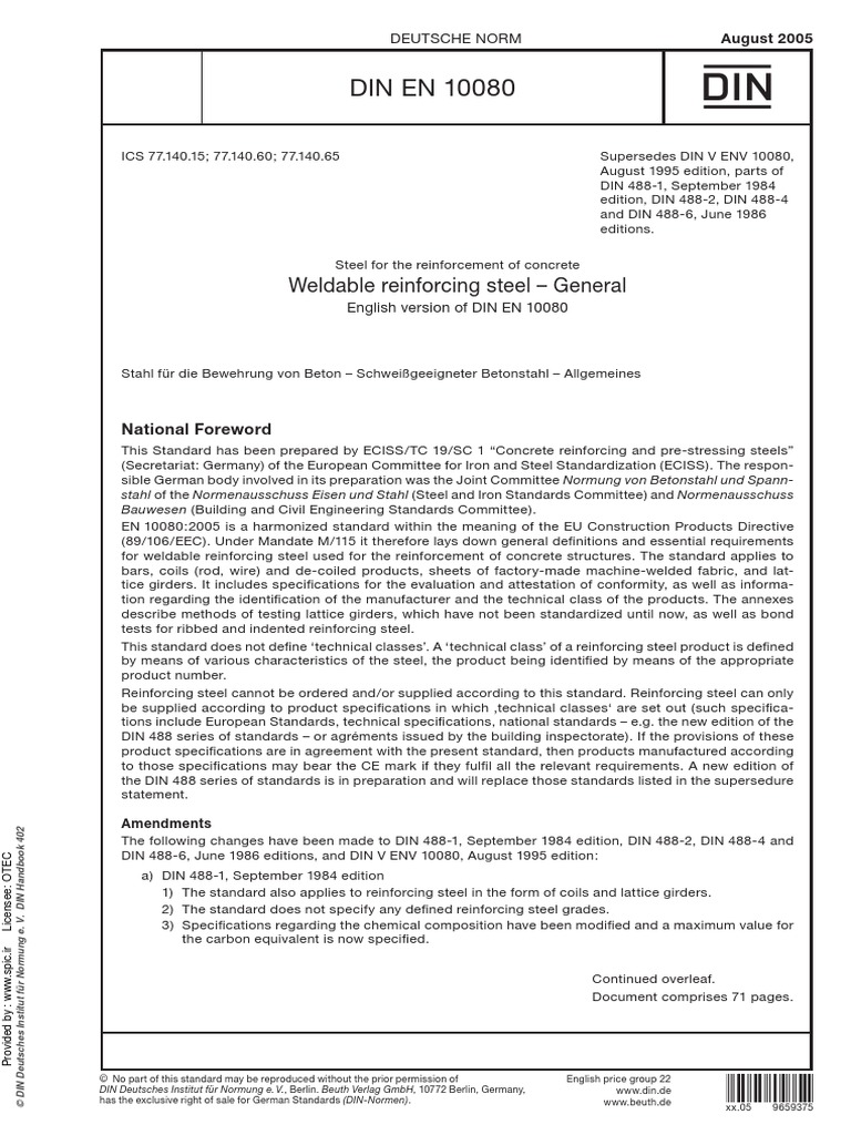 EN-10080 | Engineering