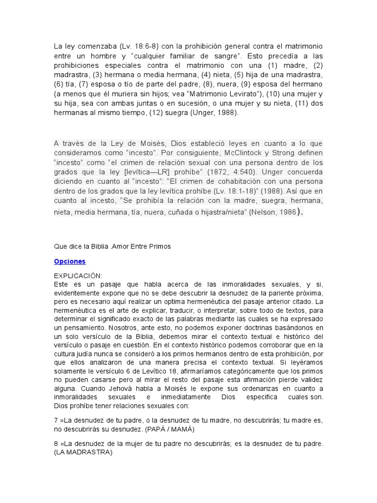 El Incesto | PDF | Incesto | Hermenéutica