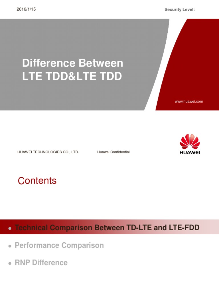 Difference Bwteen LTE TDD and LTE TDD | PDF | Lte (Telecommunication ...