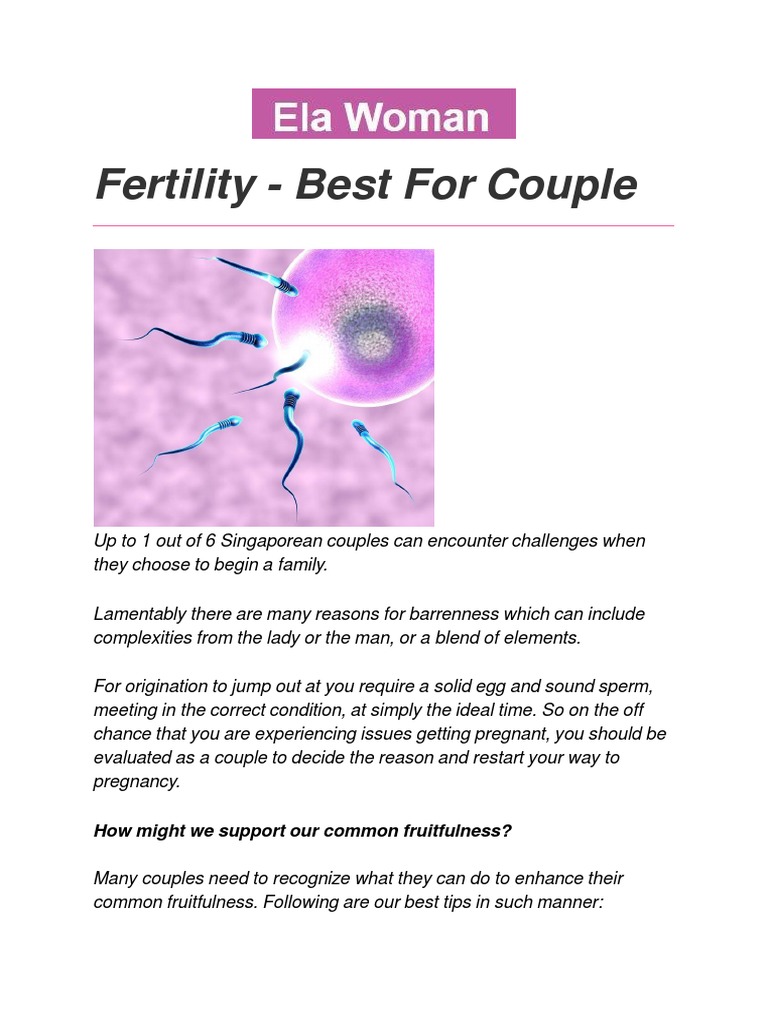 Fertility Solutions for Couples | PDF | Infertility | In Vitro ...