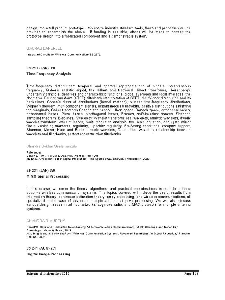 Gaurab Banerjee: E9 213 (JAN) 3:0 Time-Frequency Analysis | PDF ...
