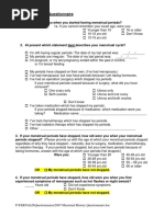 MEDI-Q Menstrual Distress Questionnaire | PDF | Menstruation | Vagina