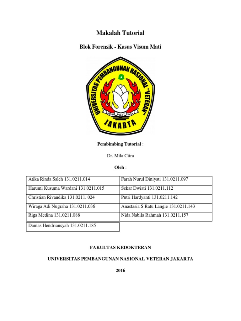 Case 2 Forensik (Visum Mati) | PDF