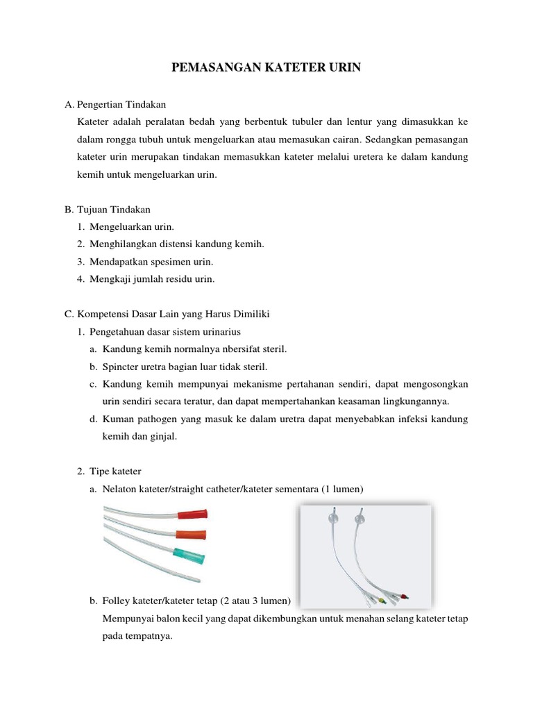 Pemasangan Kateter Urin | PDF | Griya & Taman | Kesehatan Holistik