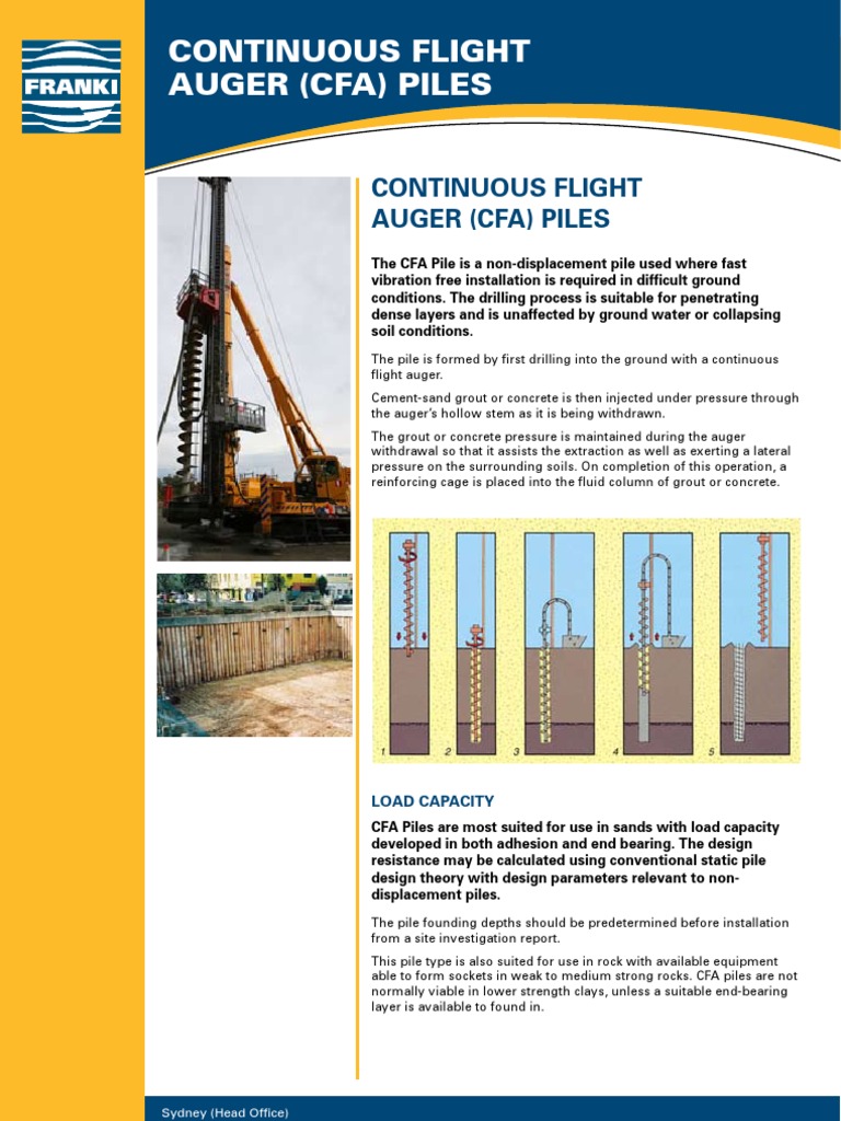 CFA Piles | PDF