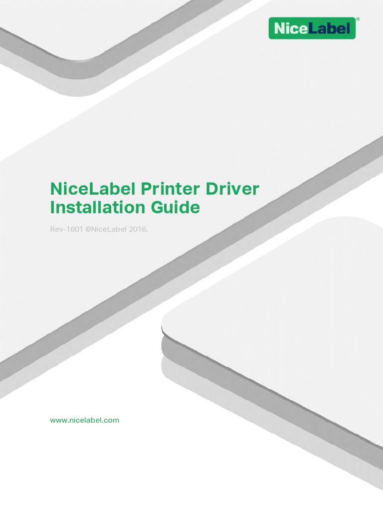 Ig-NiceLabel Printer Driver Installation Guide | PDF | Installation ...
