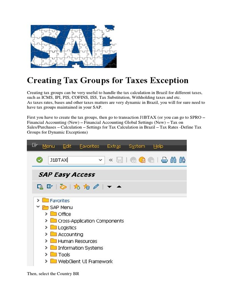 Creating Tax Groups For Taxes | PDF | Invoice | Taxes