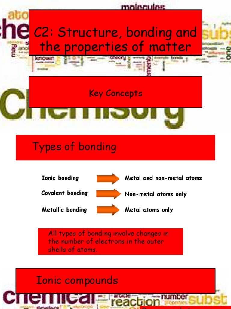C2: Structure, Bonding and The Properties of Matter: Key Concepts | PDF ...