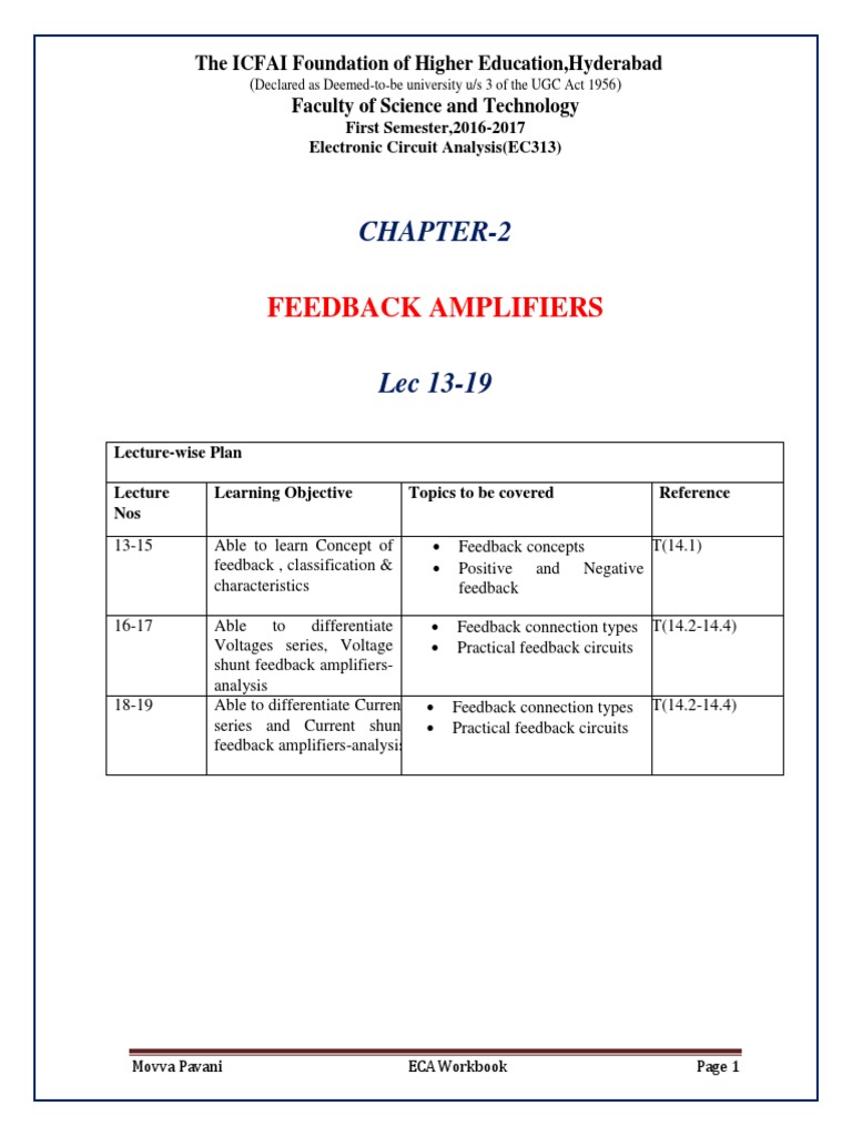 Difference between current and voltage feedback amplifier