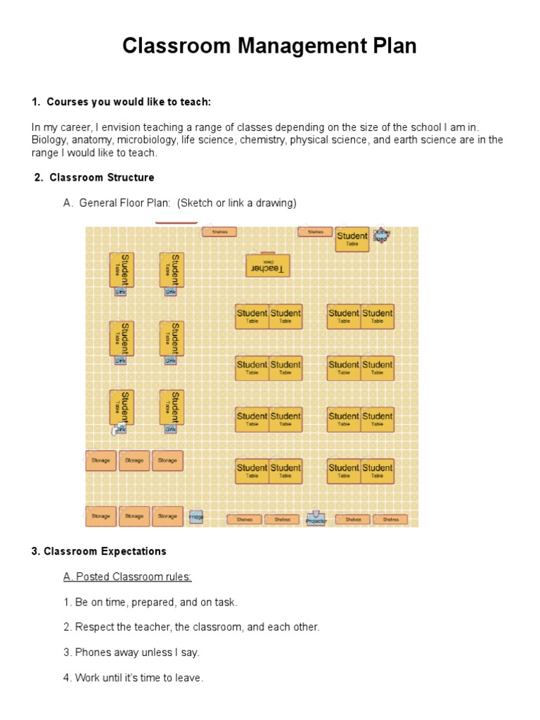 Wipfclassroommanagement Plan | PDF | Homework | Classroom