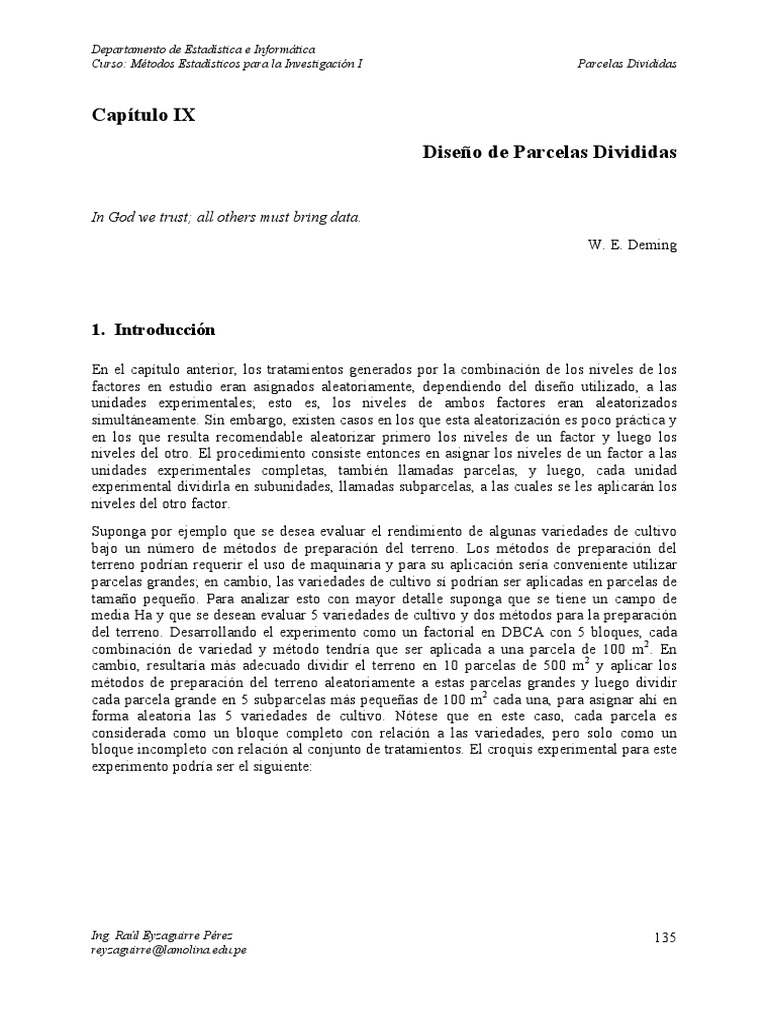 Cap IX | PDF | Aleatoriedad | Estadísticas