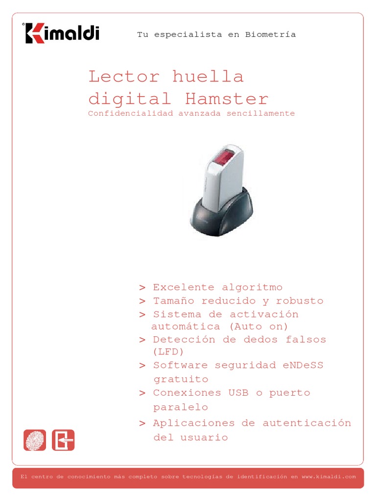 Manual Hamster I CT ESP | PDF | Biometría | Autenticación