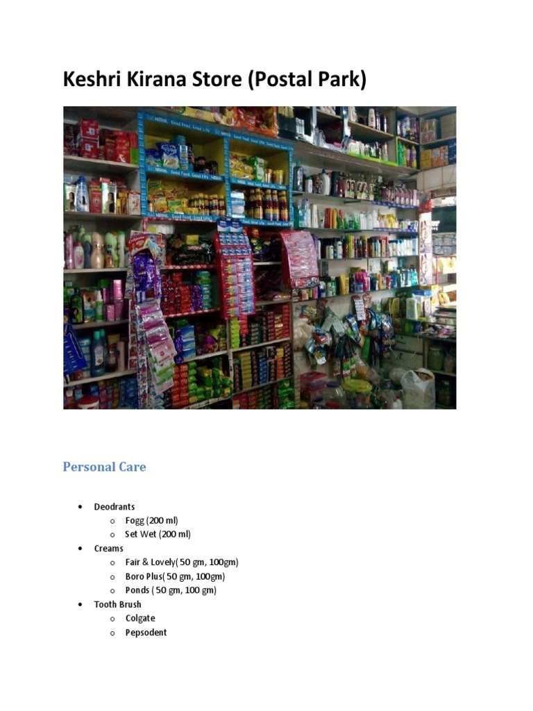 Keshri Kirana Store | PDF