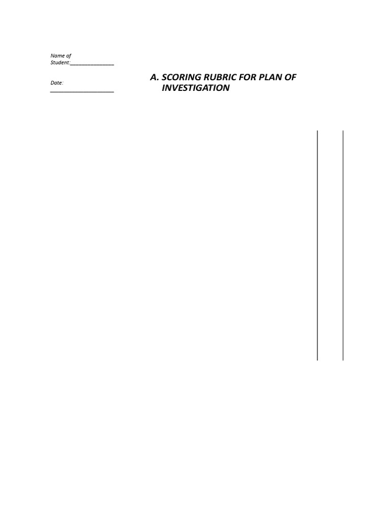 SBA Rubrics | PDF | Rubric (Academic) | Fluency