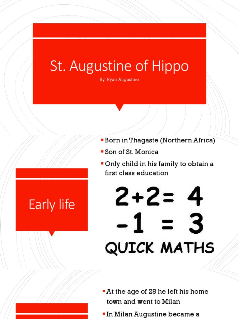 ST Augustine Powerpoint | PDF