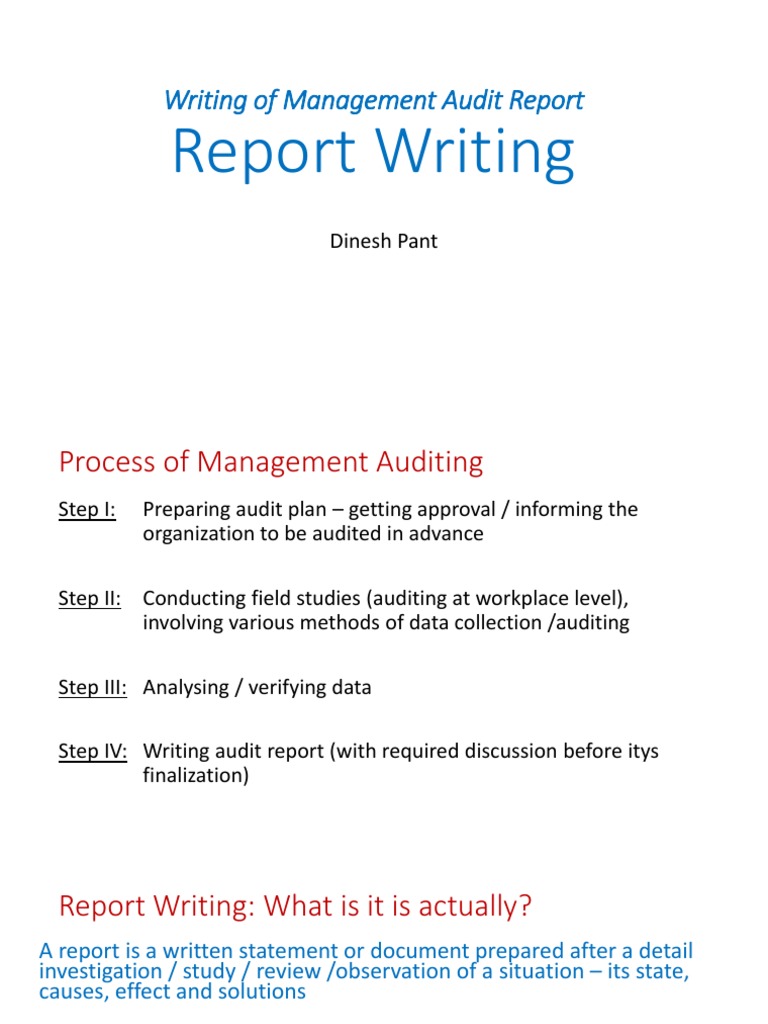 Management Audit Report Guide | PDF | Auditor's Report | Audit