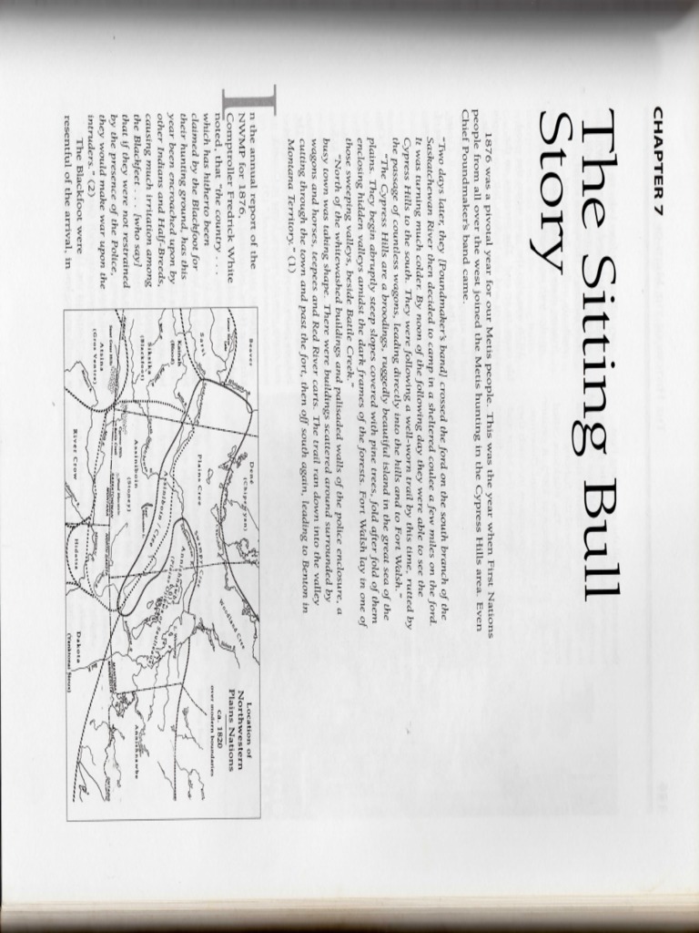 The Story of Sitting Bull and The Metis Cypress Hills | PDF